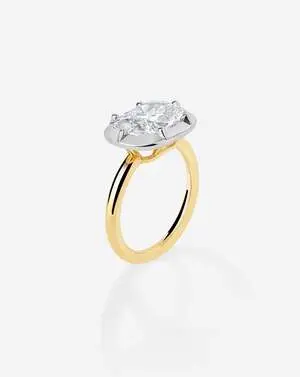 Ring Concierge 3.40 Ct Cushion Lab Diamond Engagement Ring