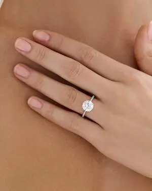 Ring Concierge 4.26 Ct. Round Brilliant Lab Diamond Engagement Ring In Platinum With Pav
