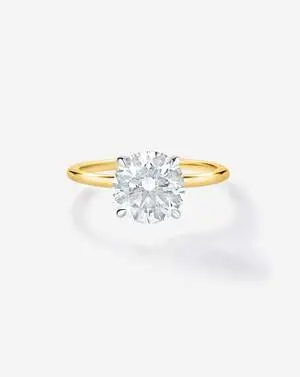 Ring Concierge 2.17 Ct. Round Brilliant Lab Diamond Engagement Ring In Whisper Thin® Setting - Gold