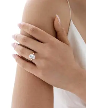 Ring Concierge Oval Lab-grown Diamond Engagement Ring In 14k Yellow
