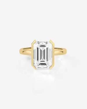 Ring Concierge Emerald Lab Diamond Engagement Ring - Gold