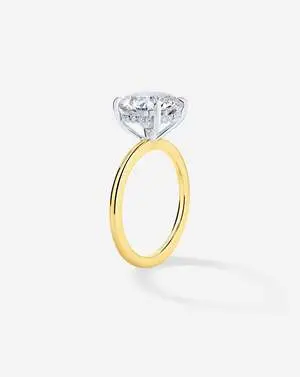 Ring Concierge 4.11 Ct. Round Lab Diamond Engagement Ring In 14k Yellow