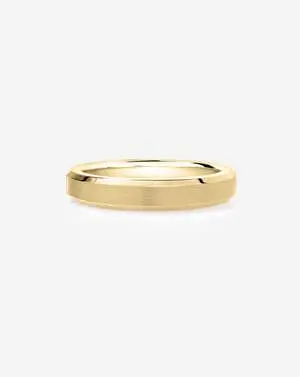 Ring Concierge 4 Mm Hidden Two-toned Beveled Wedding Band - One-color