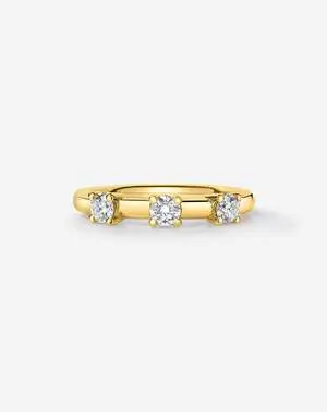 Ring Concierge Diamond Trio Band Wedding Band - 14k Yellow Gold