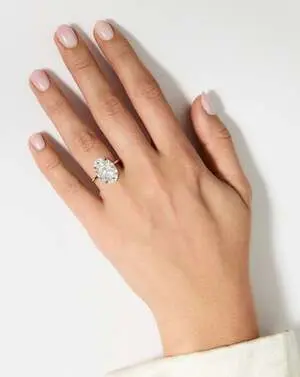 Ring Concierge 6.07 Ct. Oval Lab Diamond Engagement Ring
