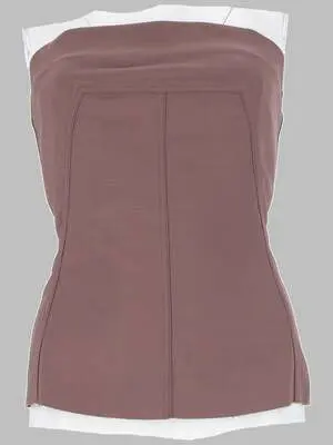 Rick Owens Wool Bustier Top - Purple