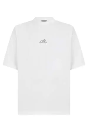 Balenciaga Cotton Logo T-shirt - White
