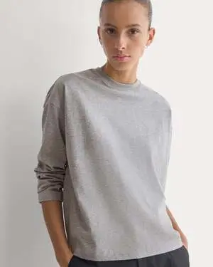 Everlane Long-sleeve T-shirt - Heathered Light Grey