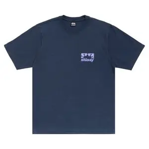 StÜssy Box Crown Tee 'navy - Blue