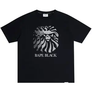 A BATHING APE Logo Tee - Black