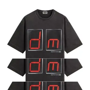 Kith Records For Depeche Mode The Singles Vintage Alex Tee - Black