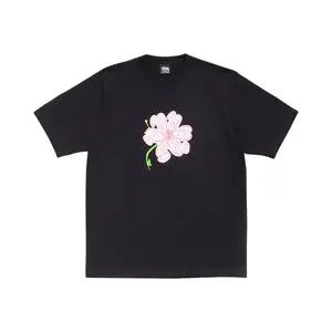 StÜssy S Flower Tee - Black