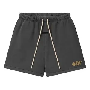 Fear Of God Classic Sweatshort 'washed Iron Grey - Black