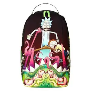 SPRAYGROUND Rick And Morty Dlxr Alien Mouth Half Sharkmouth Backpack 'alien Mouth Print - Multicolor