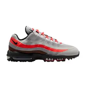 Nike Air Max 95 Golf 'light Silver Smoke Grey Bright Crimson - Red