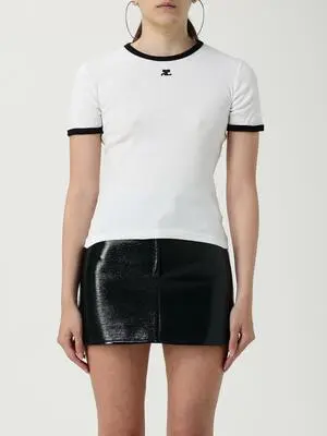 COURREGES Courrèges Logo T-Shirt White