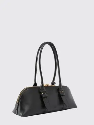 Pinko Escape Bag Horizontal Shoulder Bag In Smooth Leather With Logo