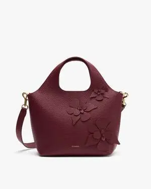 Cuyana Flower Mini System Tote Anniversary Collection Bag - Cherry