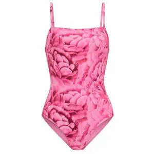 ROOM 24 Rosie One Piece Swimsuit With Floral Print And Lace Up Back