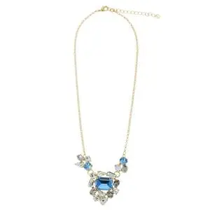 OTAZU Crystal Statement Necklace - Blue