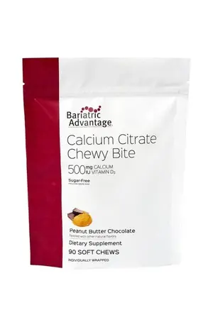 BARIATRIC ADVANTAGE Calcium Citrate Chewy Bites 500 Mg Vitamin D3 Supplement 90 Count - None