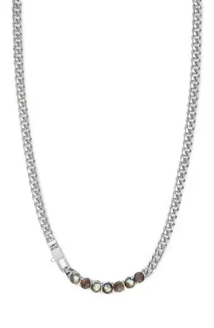 Melinda Maria Julian Loves Labradorite Necklace - Silver-lab