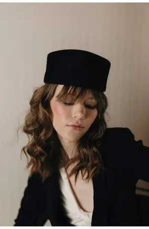 GIGI BURRIS MILLINERY Wool Felt Hat - Black