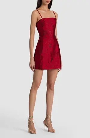 Alice + Olivia Velia Jacquard Minidress