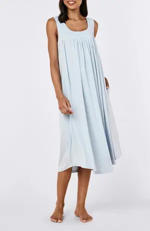 PAPINELLE Kate Pleat Front Midi Nightgown
