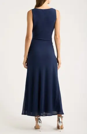 Line & Dot Oriane Front Tie Maxi Dress
