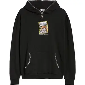 VERYRARE Embroidered Graphic Hoodie - Black