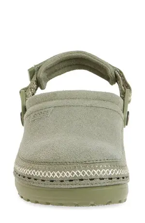 CROCS Classic Crafted Faux Suede Stitch Clog