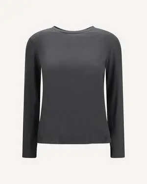 WEEKEND MAXMARA Weekend Max Mara Embroidered Logo T-shirt - Grey