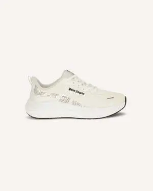 Palm Angels Low Top Paneled Sneakers - Cream