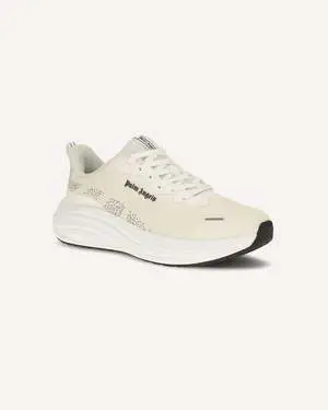 Palm Angels Low Top Paneled Sneakers - Cream