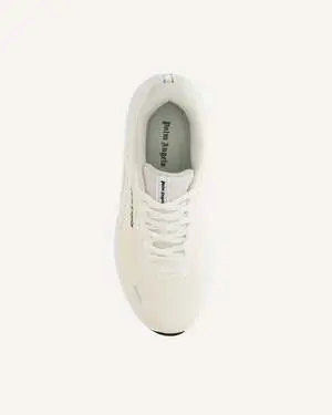 Palm Angels Low Top Paneled Sneakers - Cream