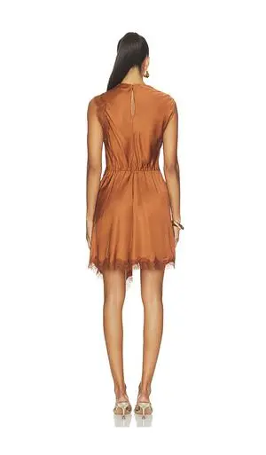 A.L.C. Dion Dress Metallic Copper
