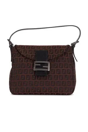 Fendi Fendi Zucchino Shoulder Bag Brown