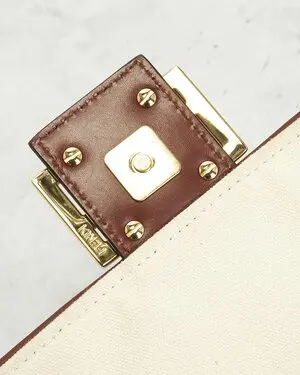 FWRD RENEW Fendi Zucca Baguette Shoulder Bag - Neutral