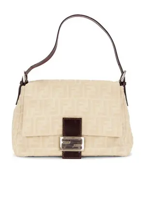 Fendi Zucca Mama Forever Baguette Shoulder Bag - Neutral
