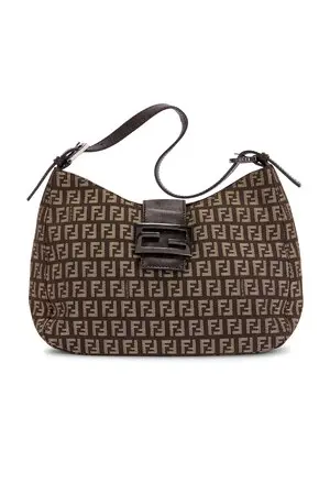 Fendi Zucchino Hobo Bag - Brown