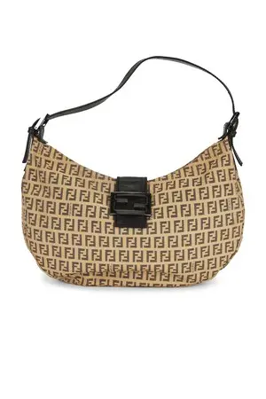 FWRD RENEW Fendi Zucchino Hobo Bag - Neutral