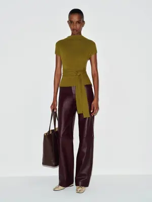 REFORMATION Norette Knit Top - Green