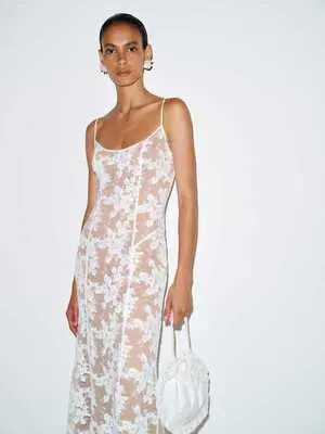 REFORMATION Marian Dress Bloom Lace