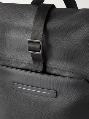 HORIZN STUDIOS Sofo Rolltop X Waxed Cotton-canvas Backpack