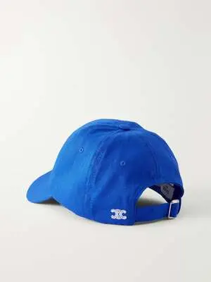 Celine Richelieu Logo-embroidered Cotton-twill Cap