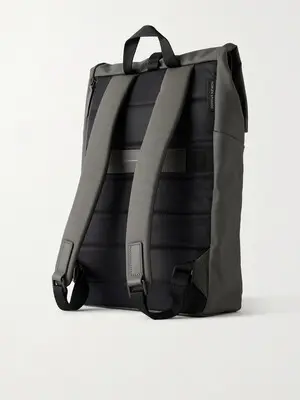 HORIZN STUDIOS Sofo Rolltop X Waxed Cotton-canvas Backpack