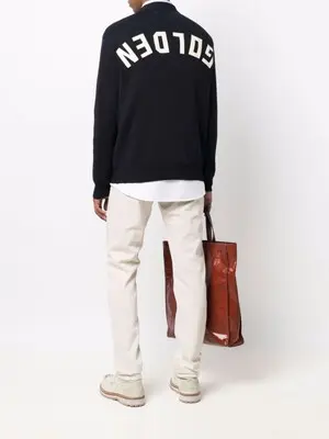GOLDEN GOOSE Logo Organic Cotton Sweater