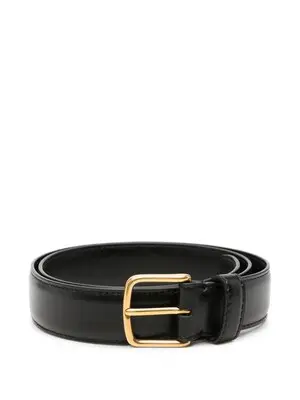 THE ROW Classic Leather Belt - Black
