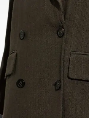 GOLDEN GOOSE Double-breasted Jacket With Notch Lapel And Button Details - Brown